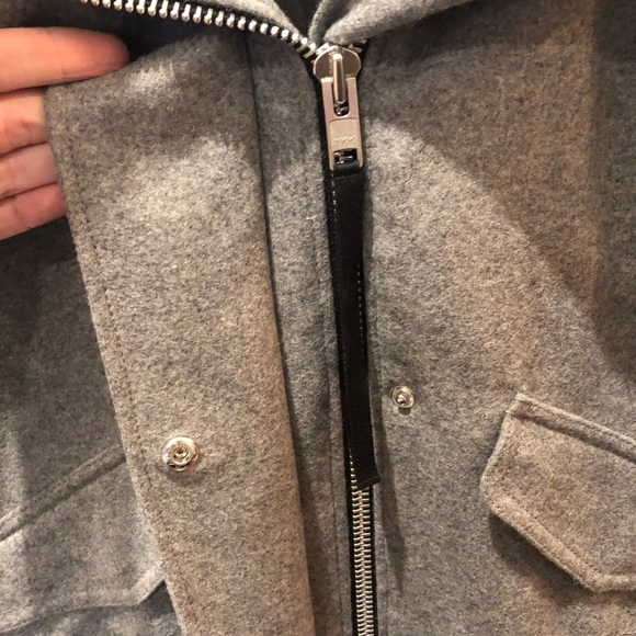 SAM. | Jackets & Coats | Sam Devon Shearling Lamb Collar Hooded Jacket ...